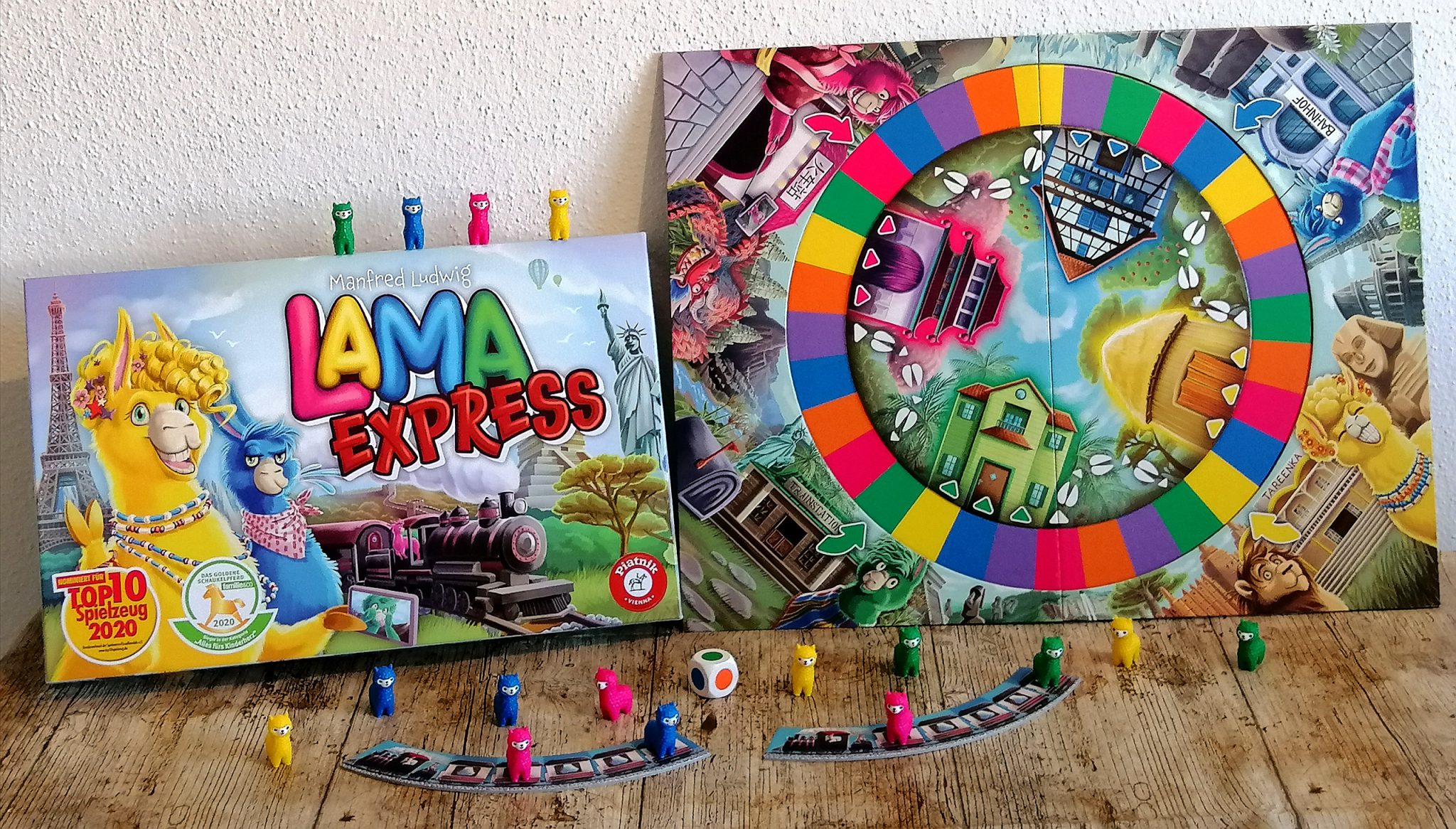 Alle einsteigen bitte, der Zug fährt los! - Lama Express von Piatnik (Rezension) | Spielecafé ...