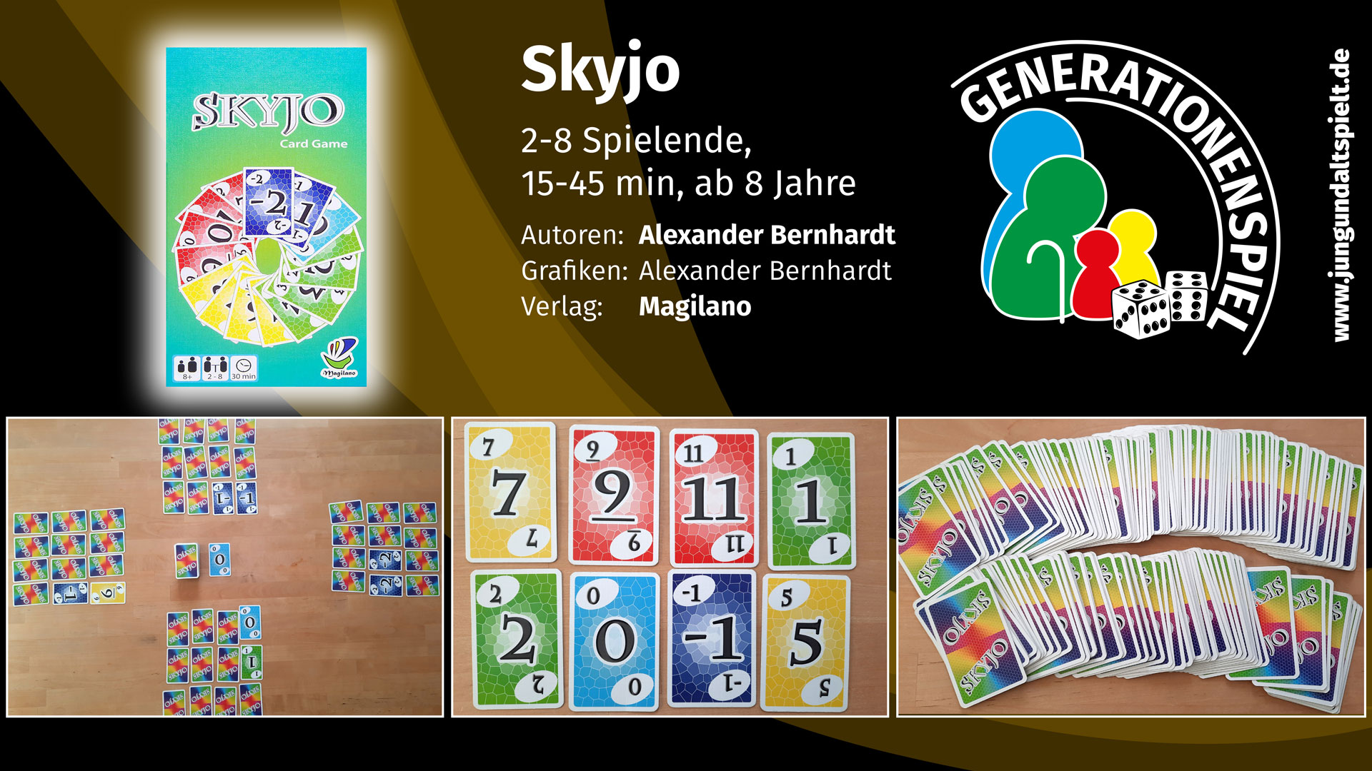 Skyjo von Magilano erhält das Generationenspiel-Siegel | Spielecafé der Generationen